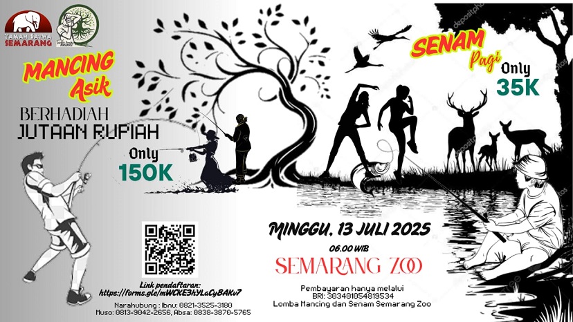 Kolaborasi Asik di Semarang Zoo, Jurnalis Gelar Lomba Mancing dan Senam ...